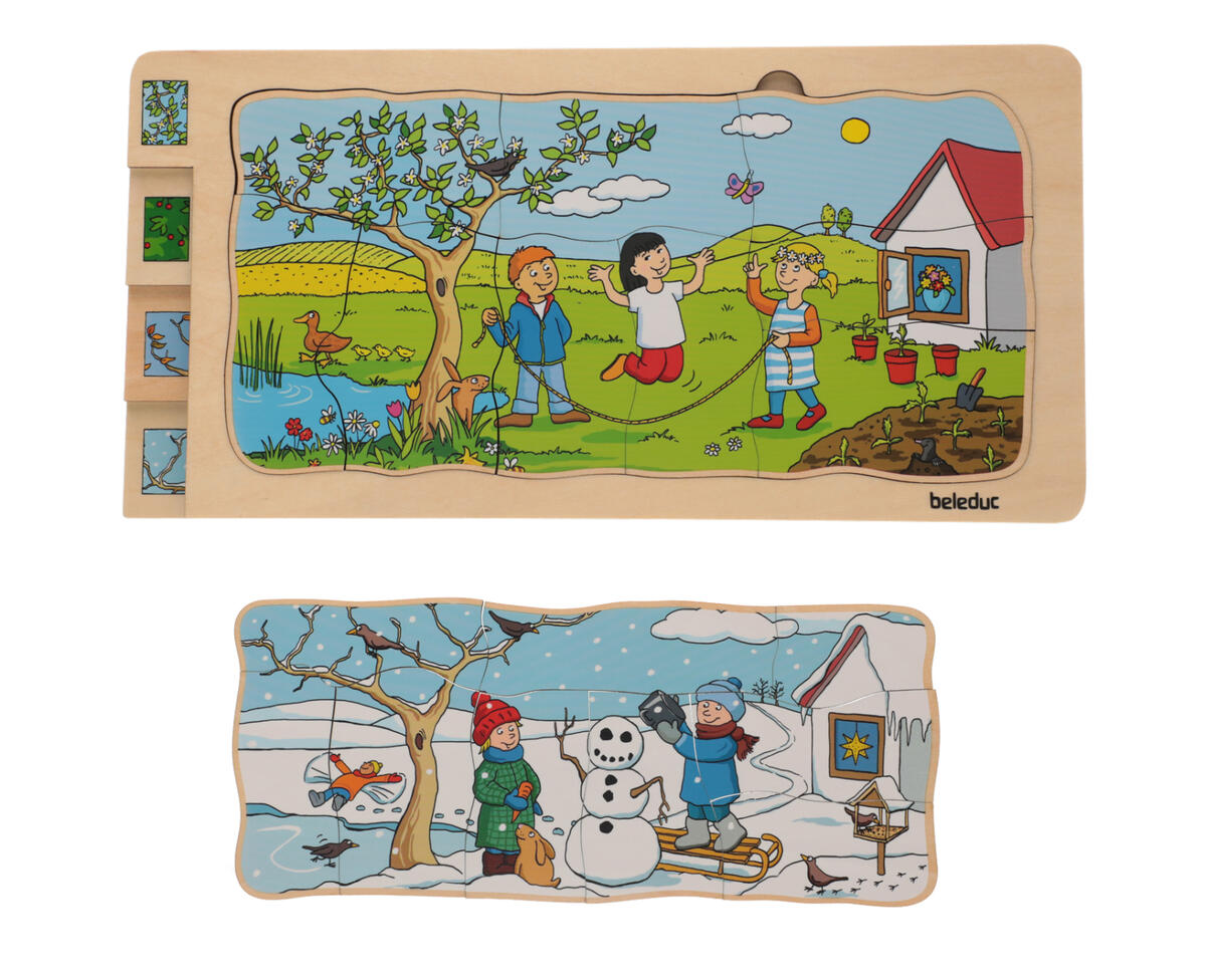 Edukačné puzzle 4 ročné obdobia od Beleduc | Unizdrav.cz